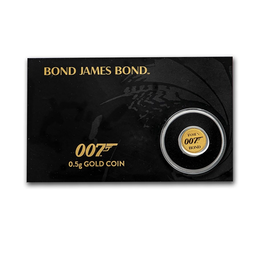 Tuvalu 2020 JAMES BOND 007 Gold 0,5 g Blister
