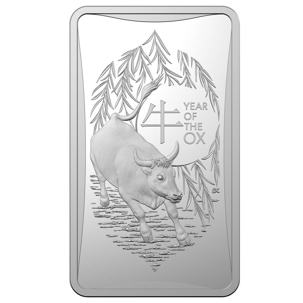 Australien 2021 Jahr der Ochsen Lunar - Serie Silber 1/2 oz RAM