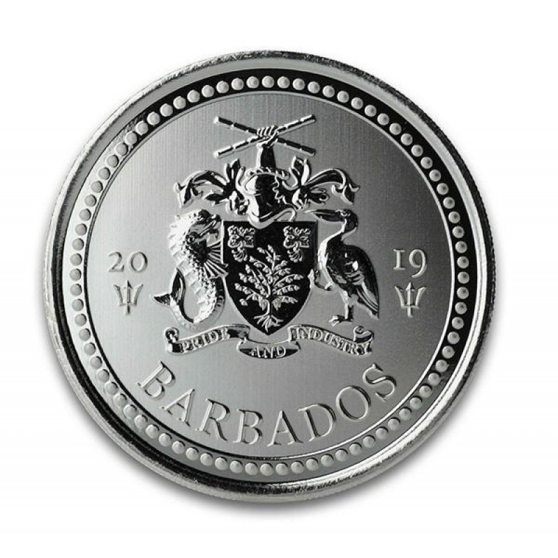 Barbados 2019 Trident Silber 1 oz Wert Preis