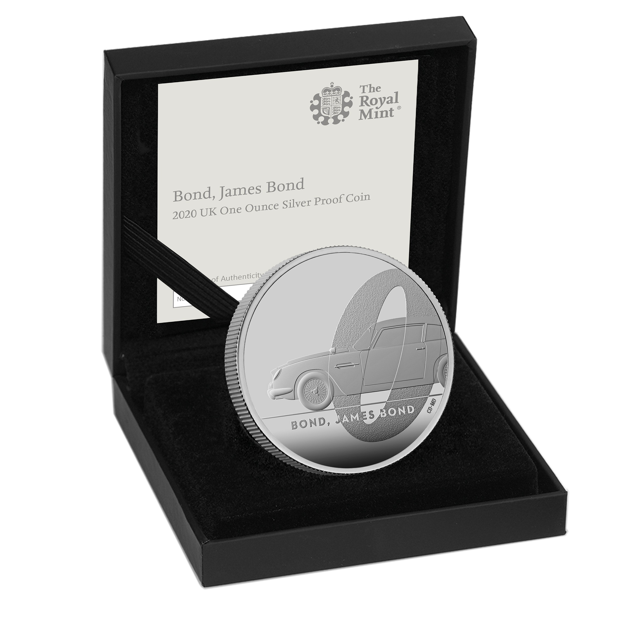 Großbritannien 2020 JAMES BOND 007 - Aston Martin Silber 1 oz PP