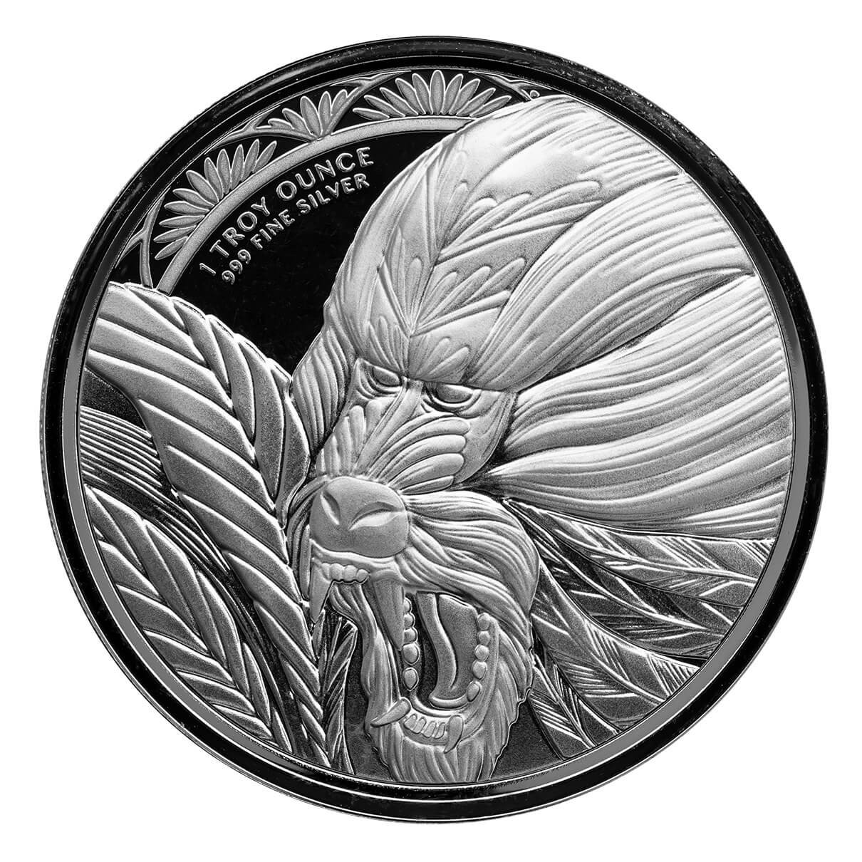 Kamerun 2022 Cameroon Mandrill Silber 1 oz