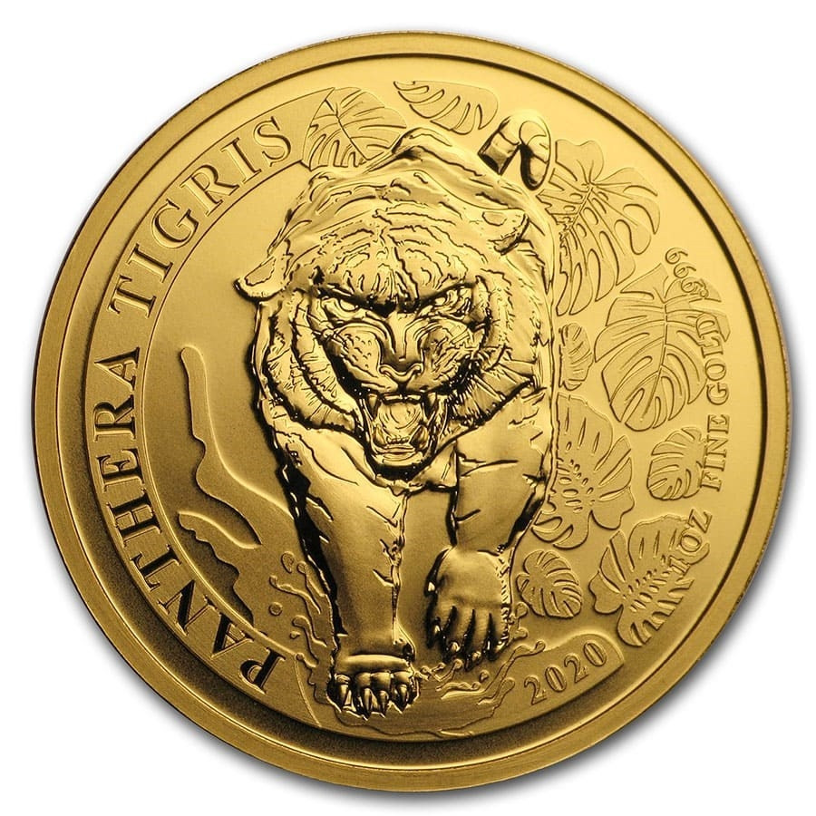 Laos 2020 TIGER - PANTHERA TIGRIS Gold 1 oz