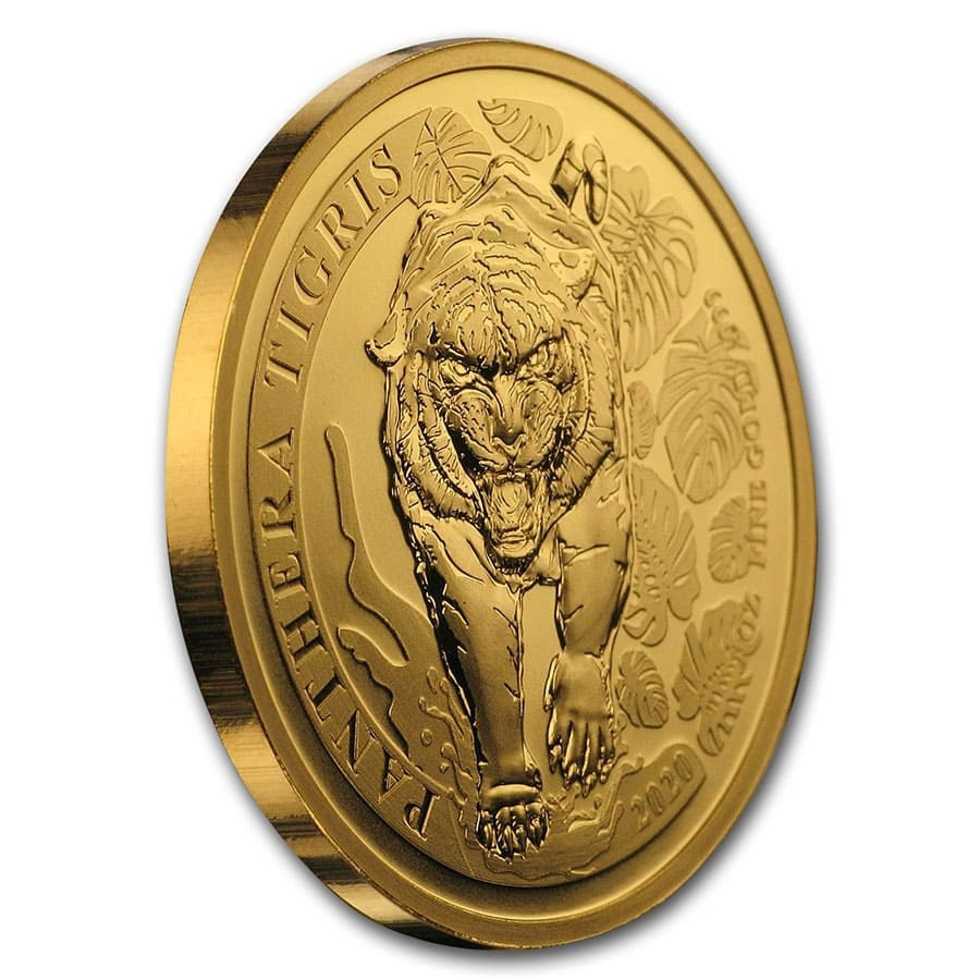 Laos 2020 TIGER - PANTHERA TIGRIS Gold 1 oz