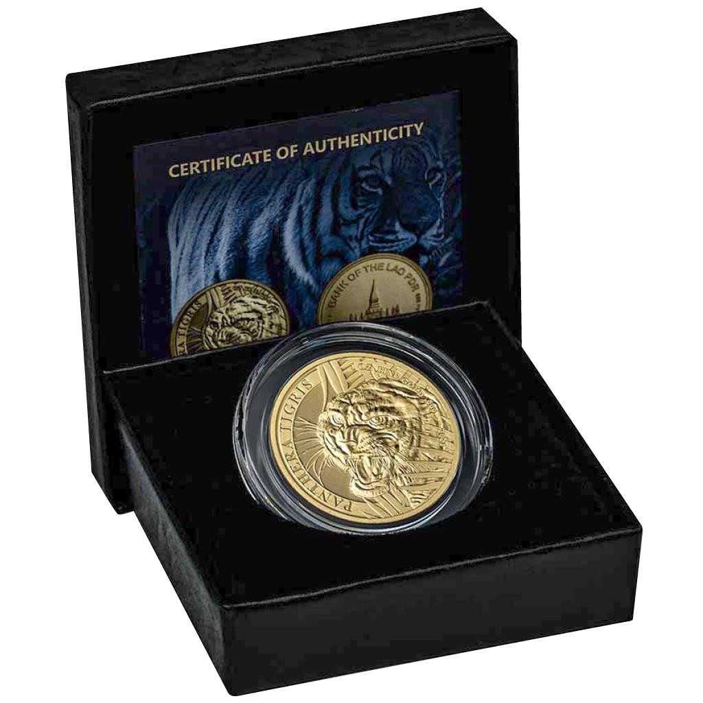 Laos 2021 TIGER - PANTHERA TIGRIS Gold 1 oz
