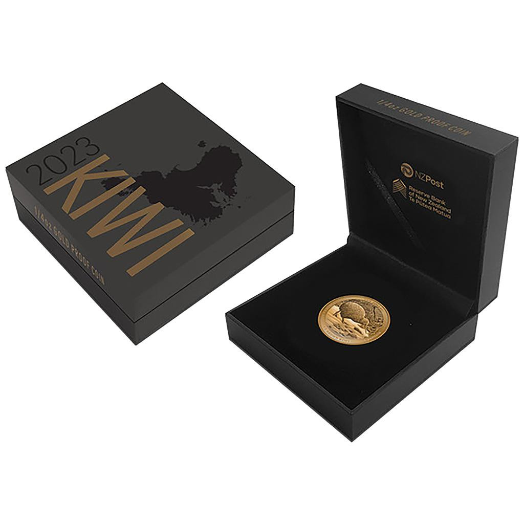 Neuseeland 2023 TOKOEKA SOUTHERN BROWN KIWI Gold 1/4 oz Wert Preis