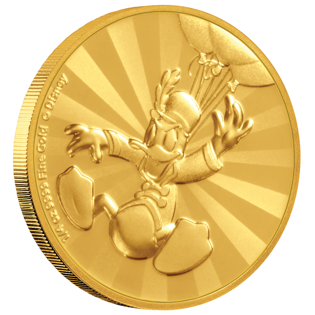 NIUE 2019 DONALD DUCK - Serie Mickey Mouse & Friends Gold 1/4 oz ...