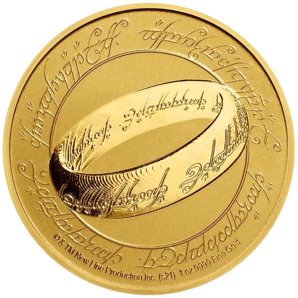 Niue 2021 DER EINE RING - Herr der Ringe Gold 1 oz