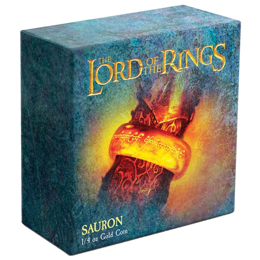 NIUE 2021 HERR DER RINGE - Sauron Gold 1/4 oz