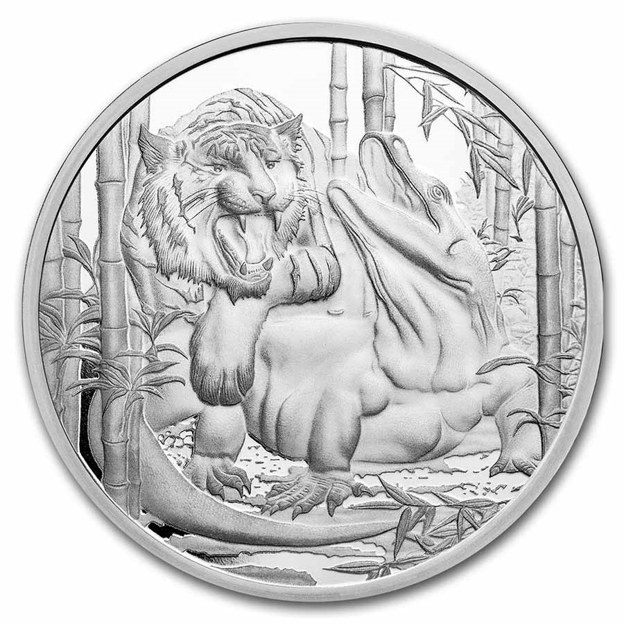 Niue 2022 Apex Predators: DRAGON VS TIGER Silber 1 oz