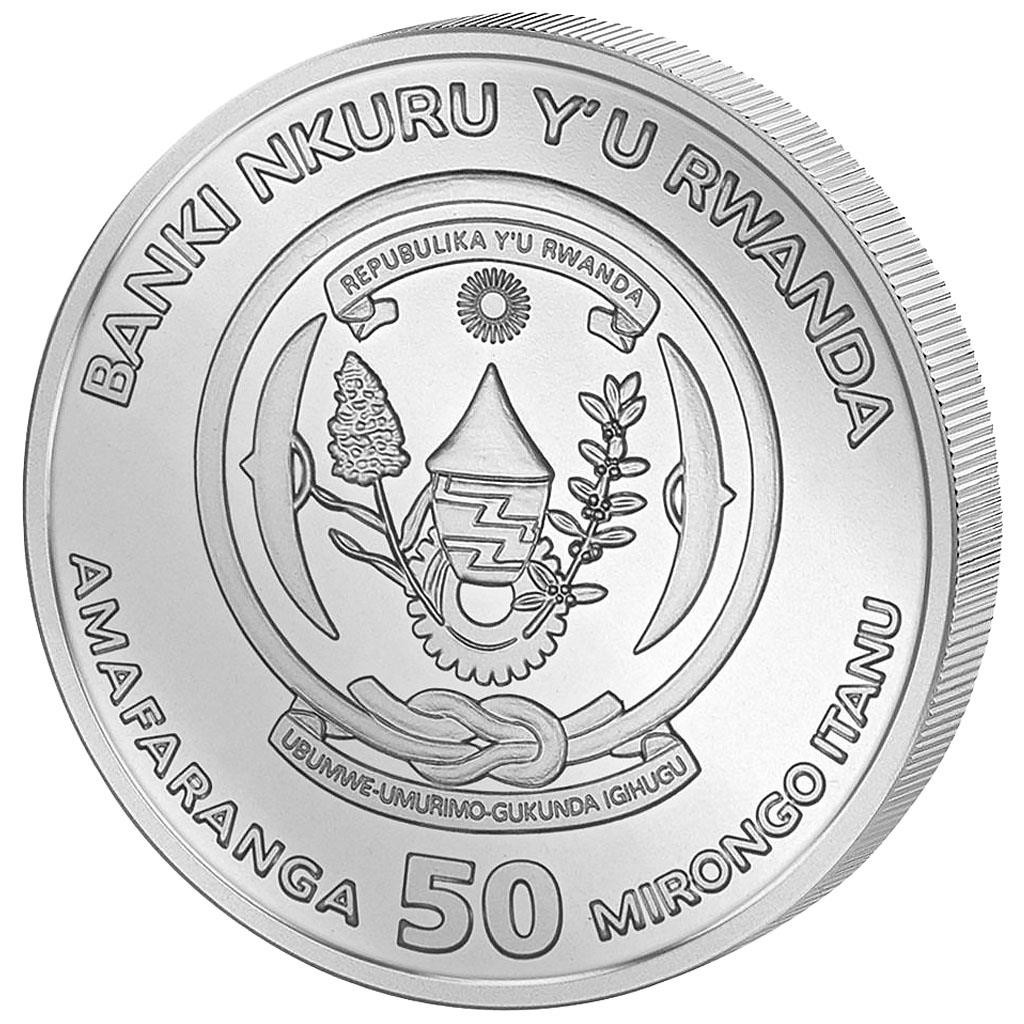 Ruanda 2023 USS CONSTITUTION Nautical Ounce Serie 1 oz Silber