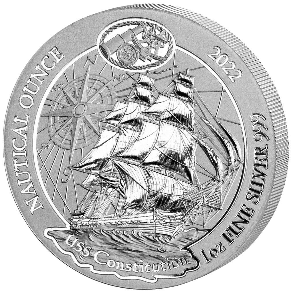 Ruanda 2023 USS CONSTITUTION Nautical Ounce Serie 1 oz Silber