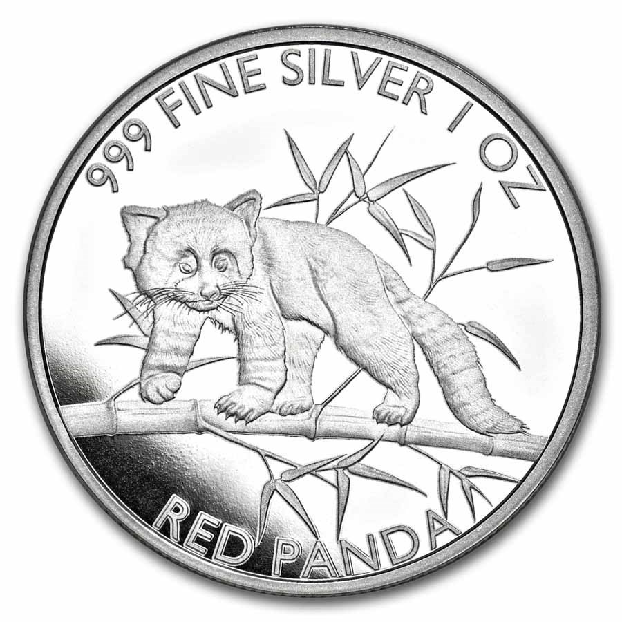 Tschad 2023 RED PANDA Silber 1 oz Wert Preis