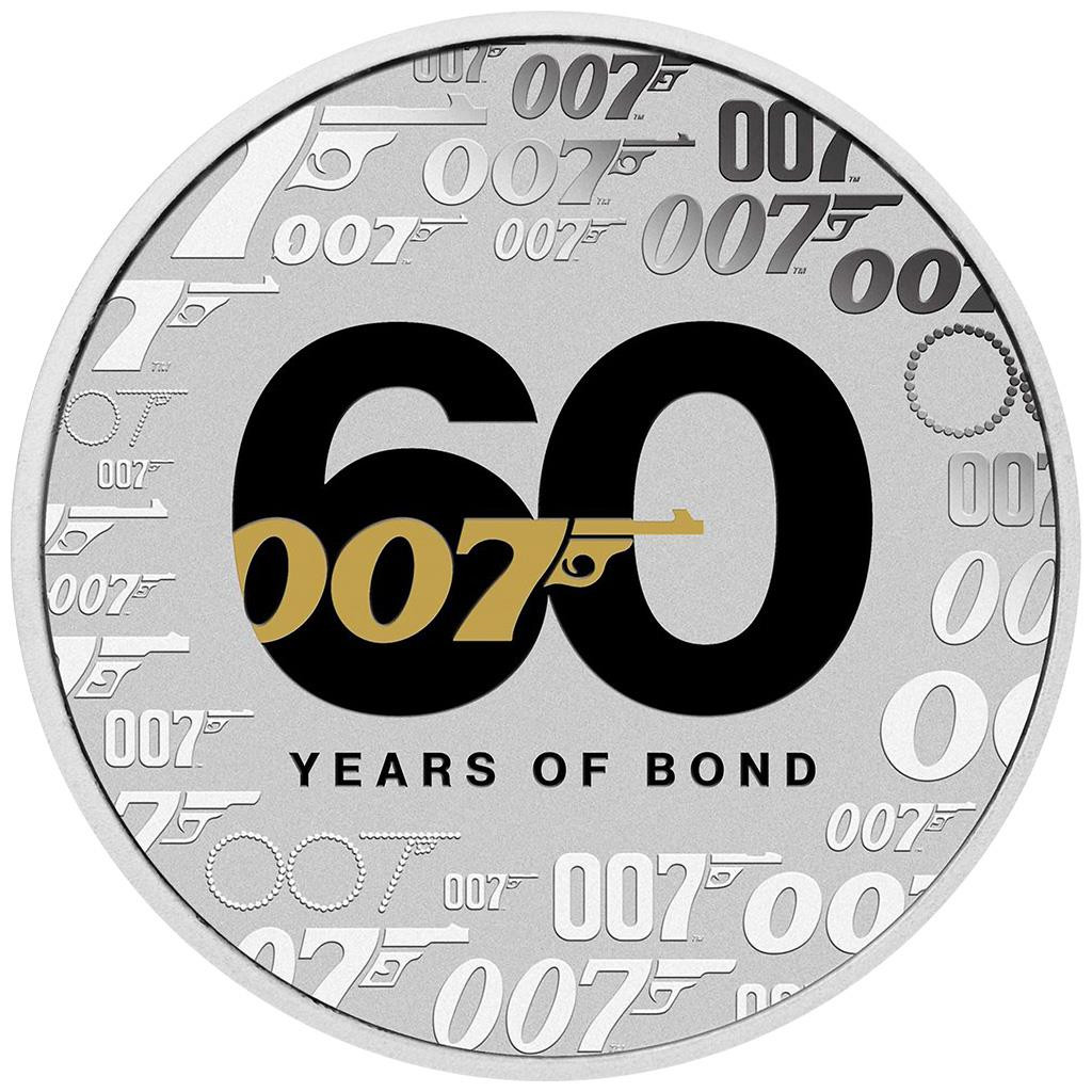 Tuvalu 2022 60 Jahre JAMES BOND 007 FARBE Silber 1 oz Tuvalu 2022 60 Jahre JAMES BOND 007 FARBE Silber 1 oz