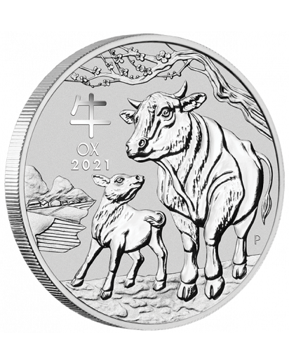 Australien 2021 Jahr des Ochsen Lunar Serie III Silber 5 oz Preis Wert