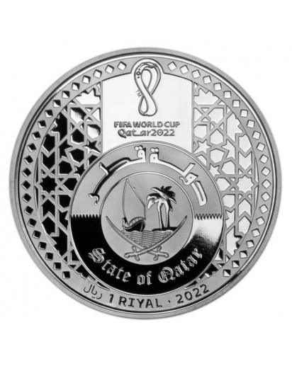Qatar 2022 FIFA WORLD CUP TROPHY Silber 1 oz Katar