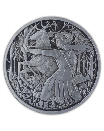 Tuvalu 2023 ARTEMIS - Gods of Olymp Silber 1 oz ANTIK FINISH